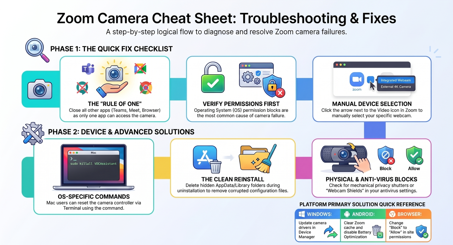 Zoom Camera Not Working? 5 Proven Fixes by Device & Scenario
